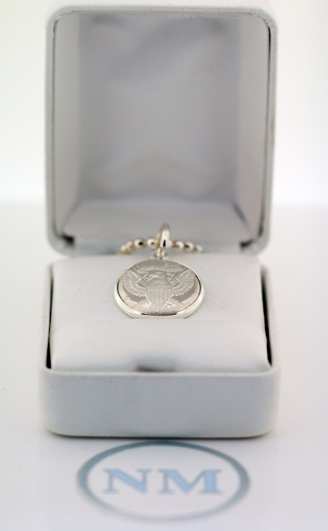 Silver Center Cut Quarter Dollar Pendant Handmade From the Center ...