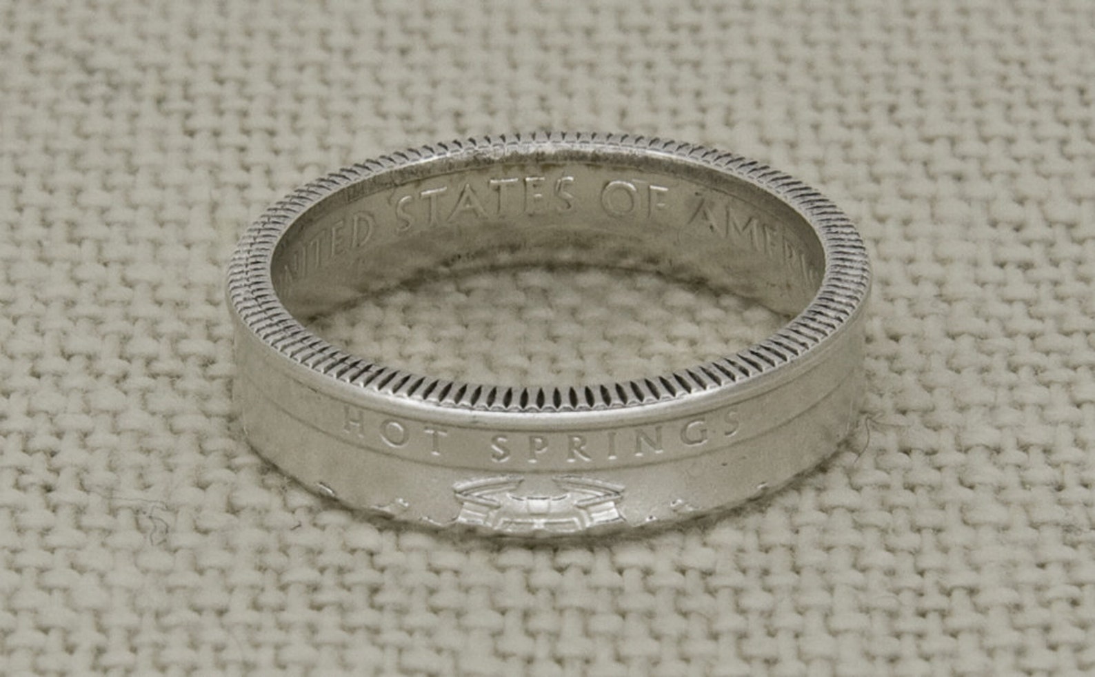 Coin Ring 2010 Silver Quarter Coin Rings Arkansas Wyoming | Etsy