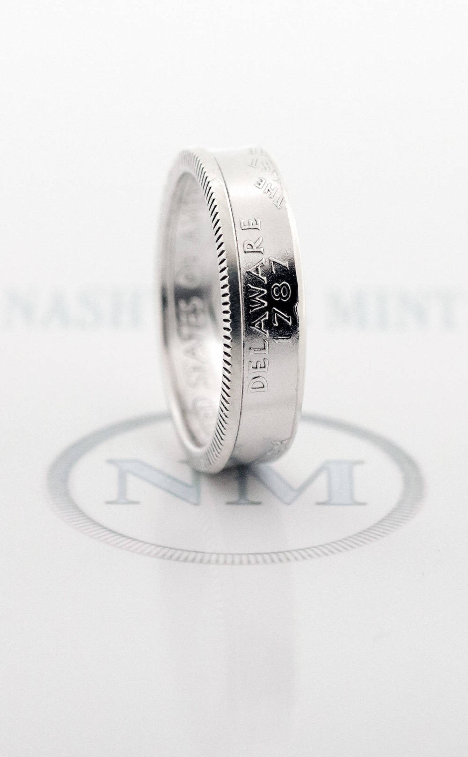 Silver Proof State Quarter Coin Ring Unique Coin Ring Band All - Etsy