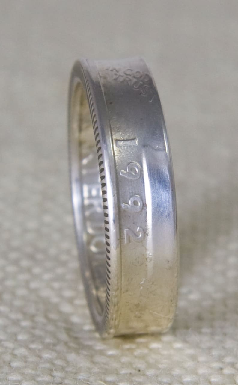 Coin Ring 1992-1998 Silver Quarter Coin Ring Washington Quarter Dollar ...