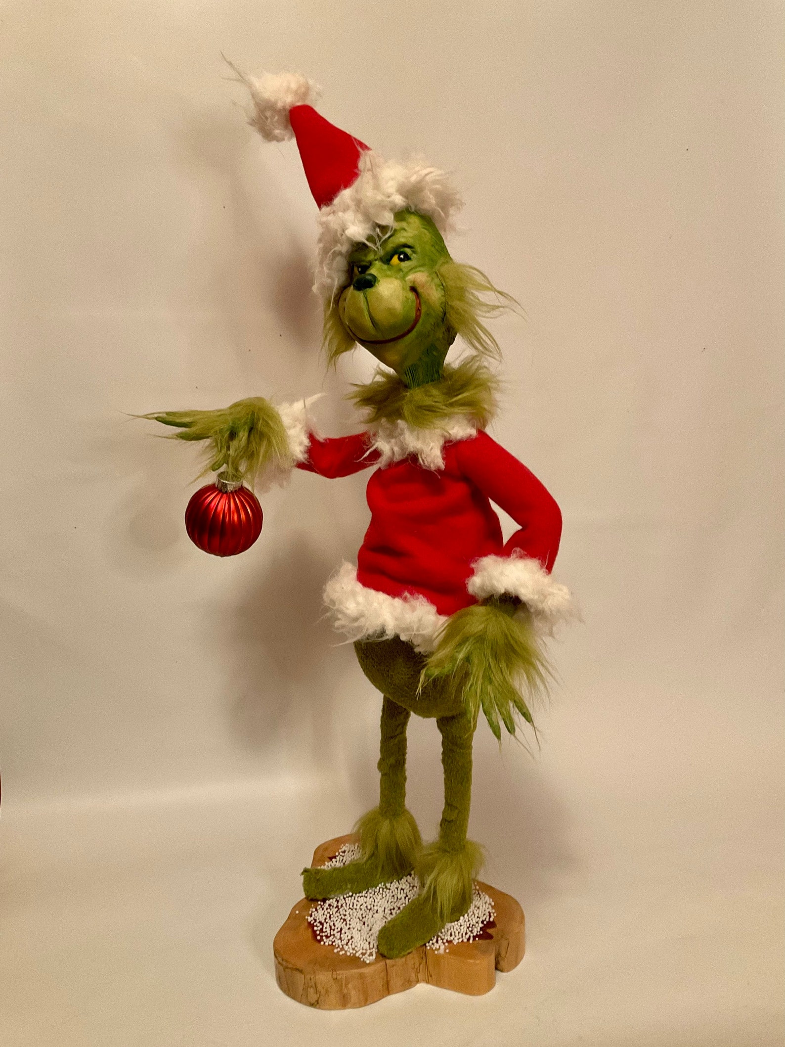 Grinch, Hand Sculptured Art Doll - Etsy