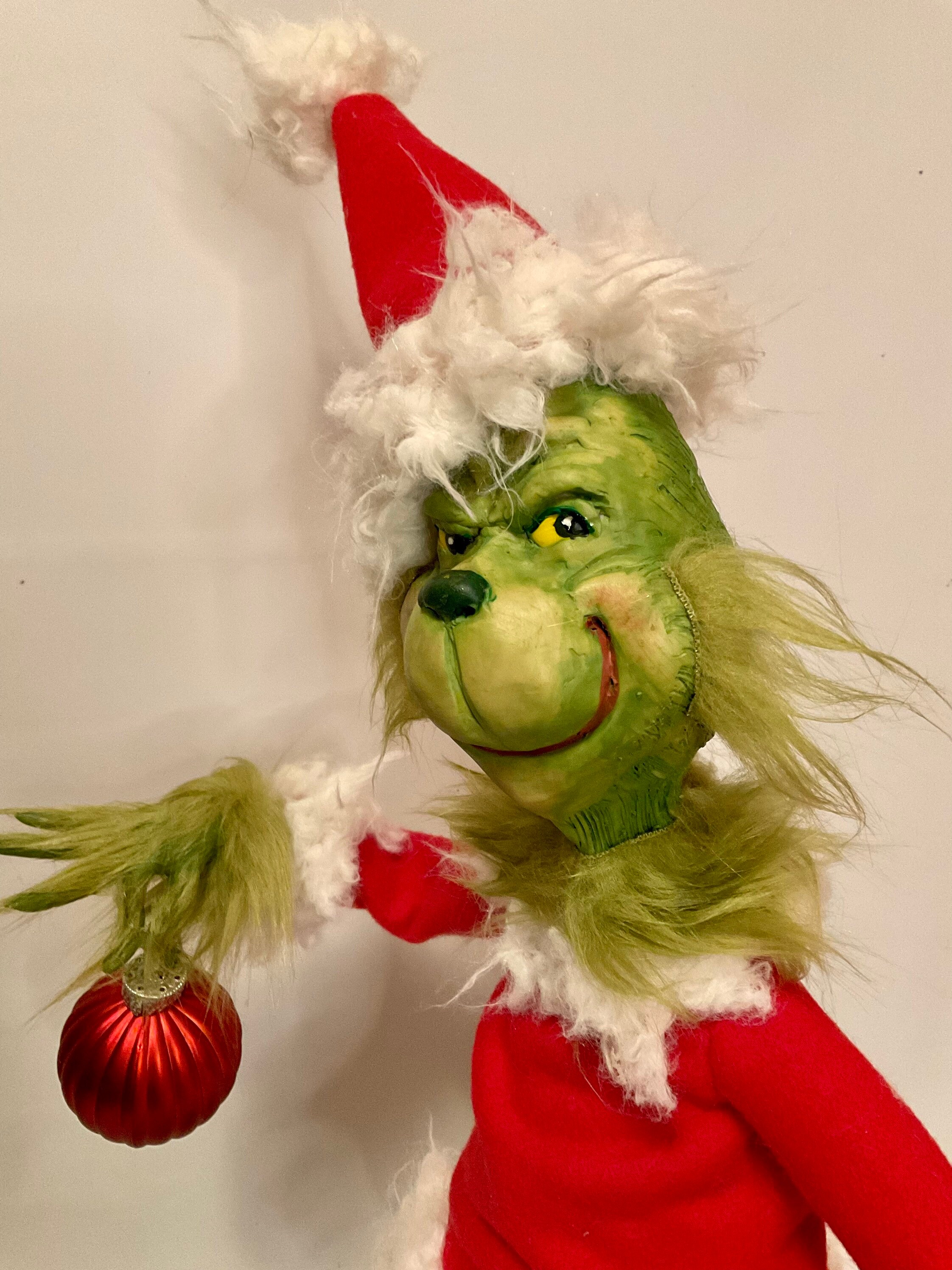 Grinch, Hand Sculptured Art Doll - Etsy