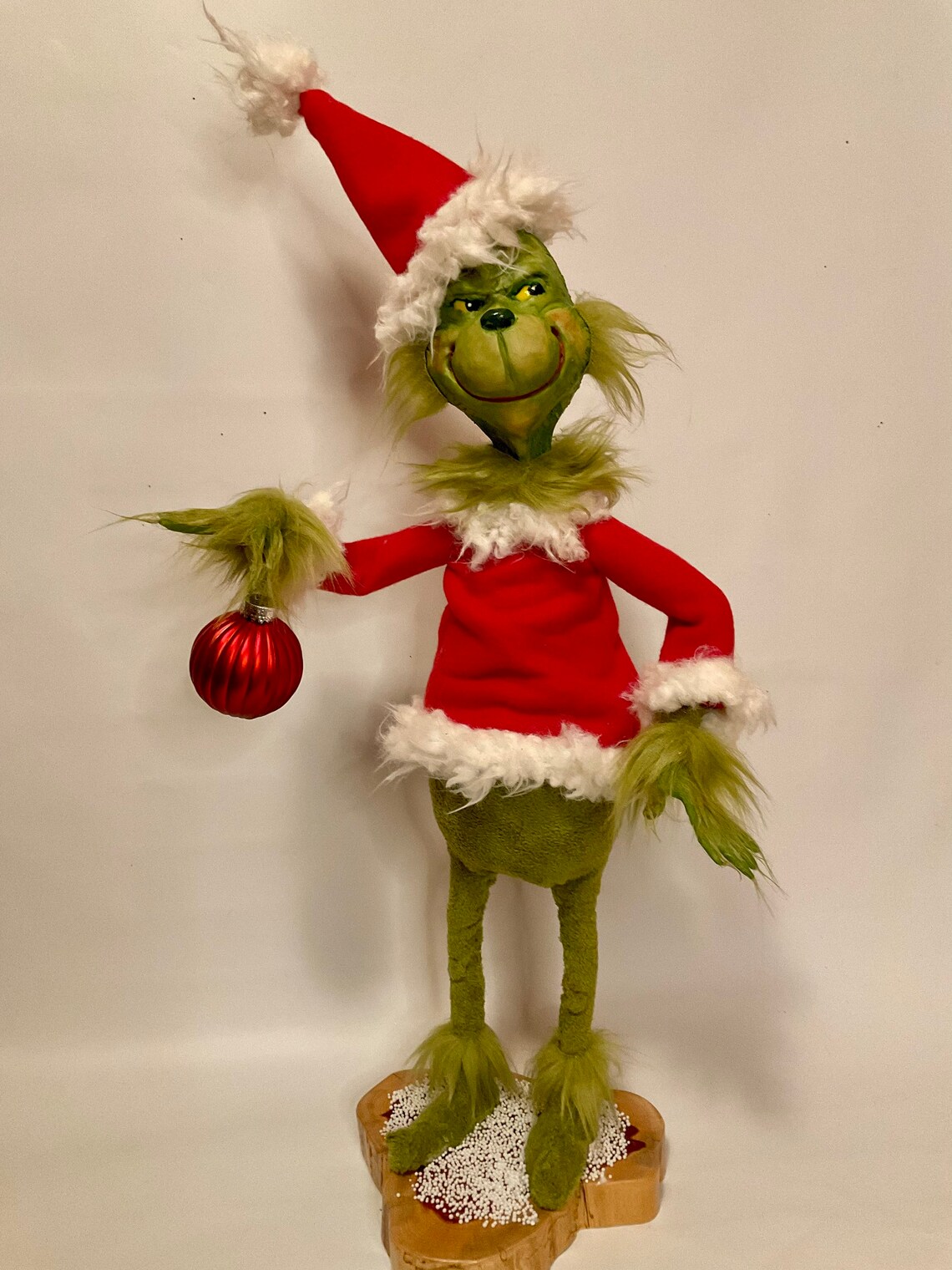 Grinch, Hand Sculptured Art Doll - Etsy