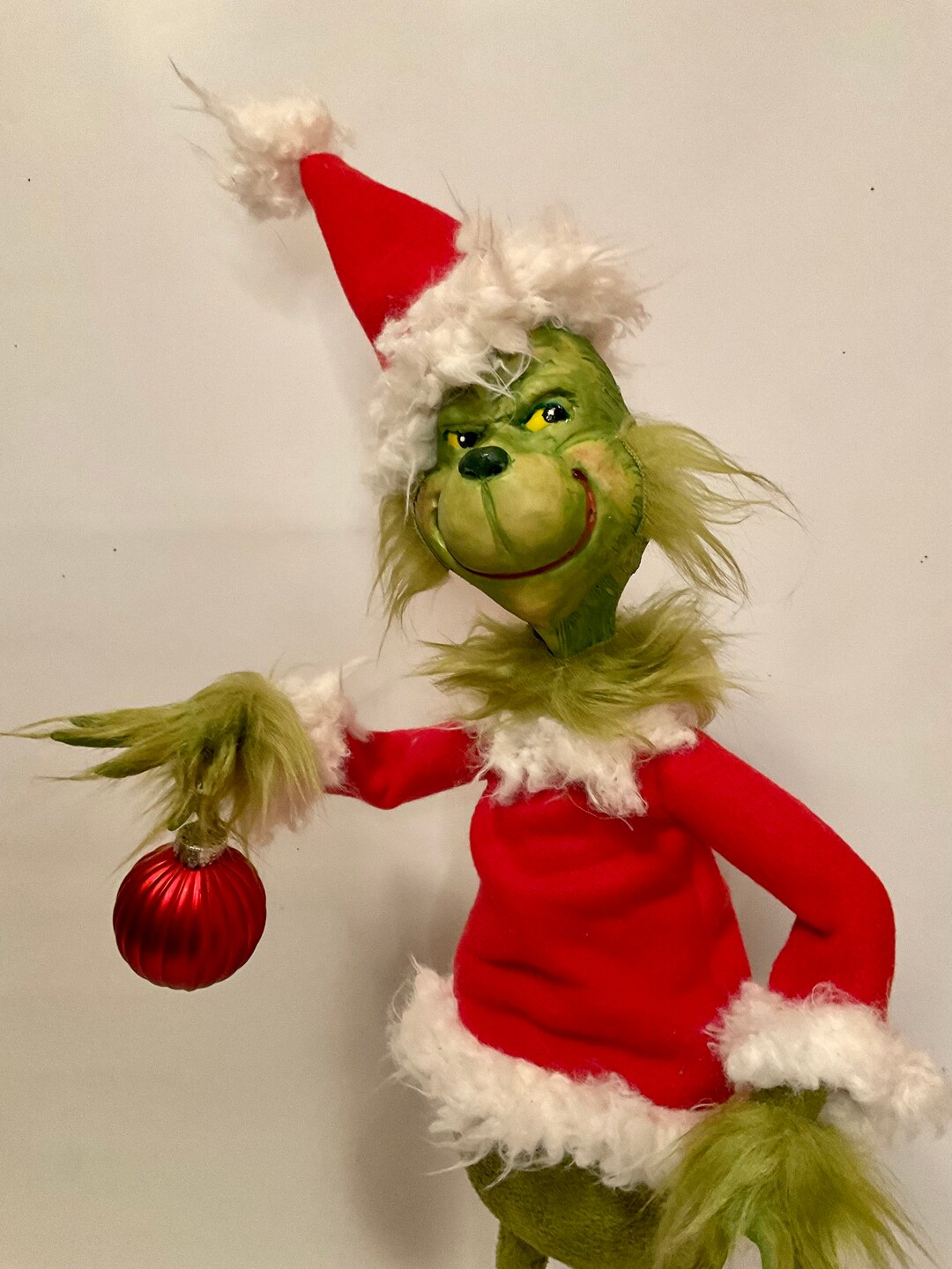 Grinch, Hand Sculptured Art Doll - Etsy