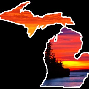 Car Window Stickers Featuring Michigan - (4-pack) "michigan Pack ...