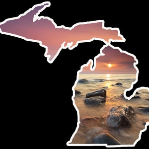 Car Window Stickers Featuring Michigan - (4-pack) "michigan Pack ...