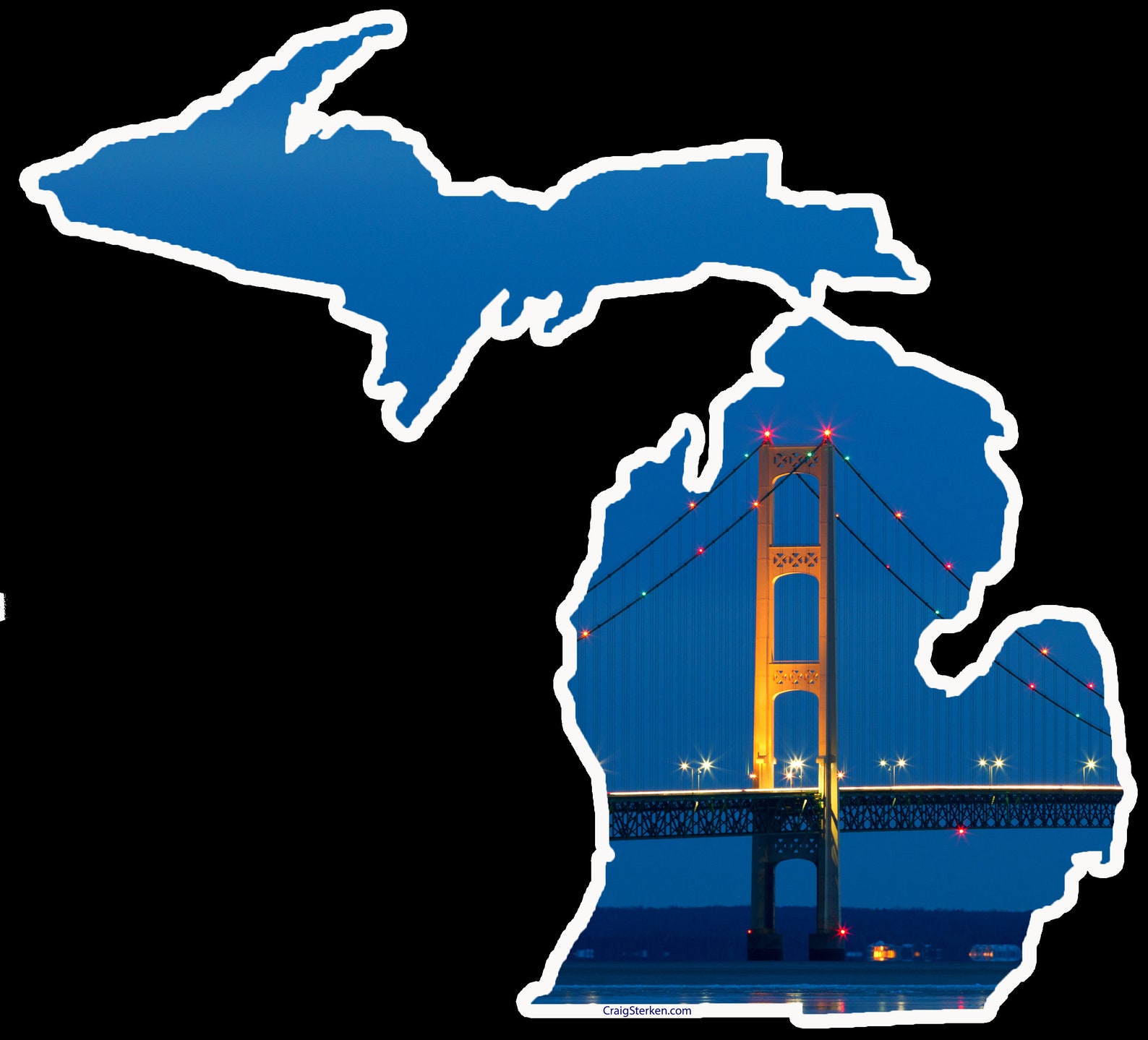 Car Window Stickers Featuring Michigan - (4-pack) "michigan Pack ...