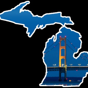 Car Window Stickers Featuring Michigan - (4-pack) "michigan Pack ...