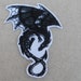 Dark Dragon Embroidered Iron on Patch Patches for Jeans - Etsy