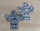 Hourglass Patches Hourglass Patch Iron on Patch Hourglass - Etsy