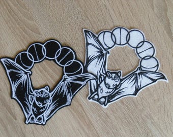 Bat Patch Goth Bat Vampire Bat Iron on Patch Gothic Patch - Etsy
