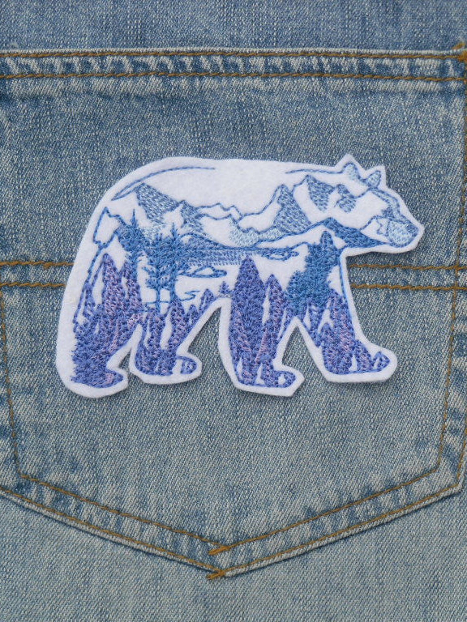 Wild Bear Iron on Patch Iron on Patch Patches for Jackets Wild - Etsy