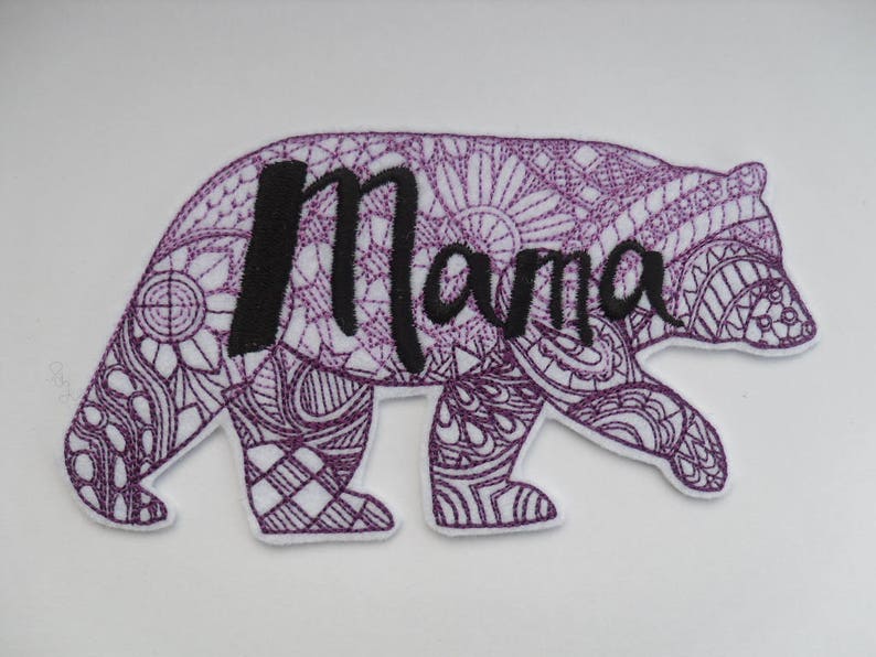 Mama Bear Iron on Patch Sweet Mama Bear Patch Iron on Mama - Etsy