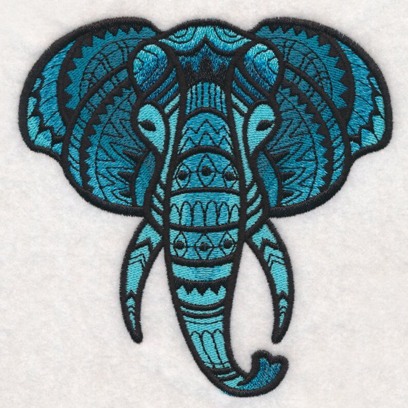 Majestic Elephant Iron on Patch for Jakets Cute Elephant - Etsy