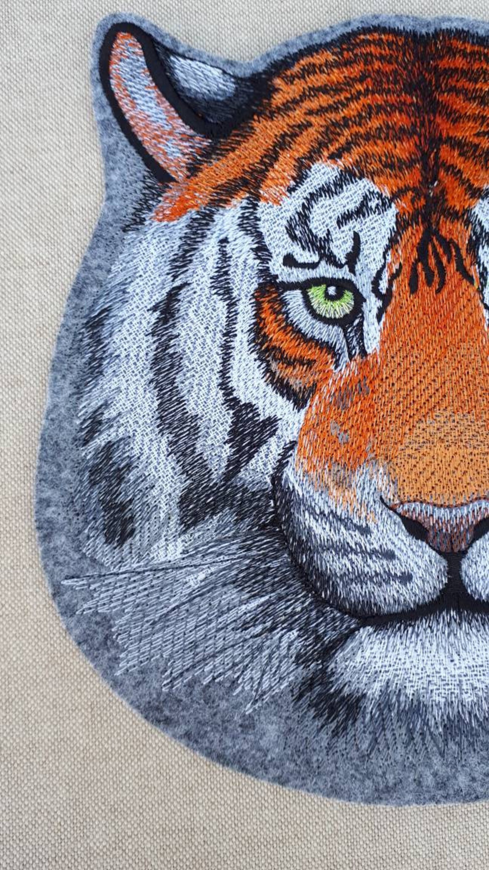 Wild Tiger Iron on Patchpatches for Jackets Large Patch Sew | Etsy