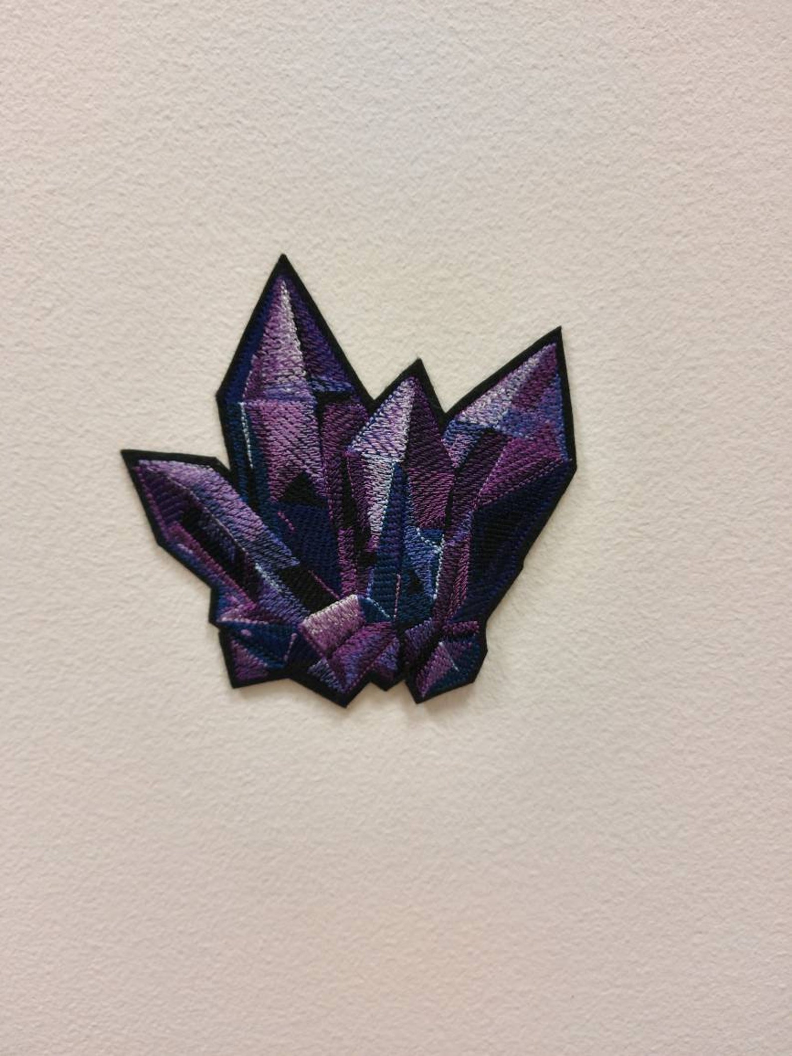 Amethyst Crystals Iron on Patch for Jackets Large Patch Cute - Etsy