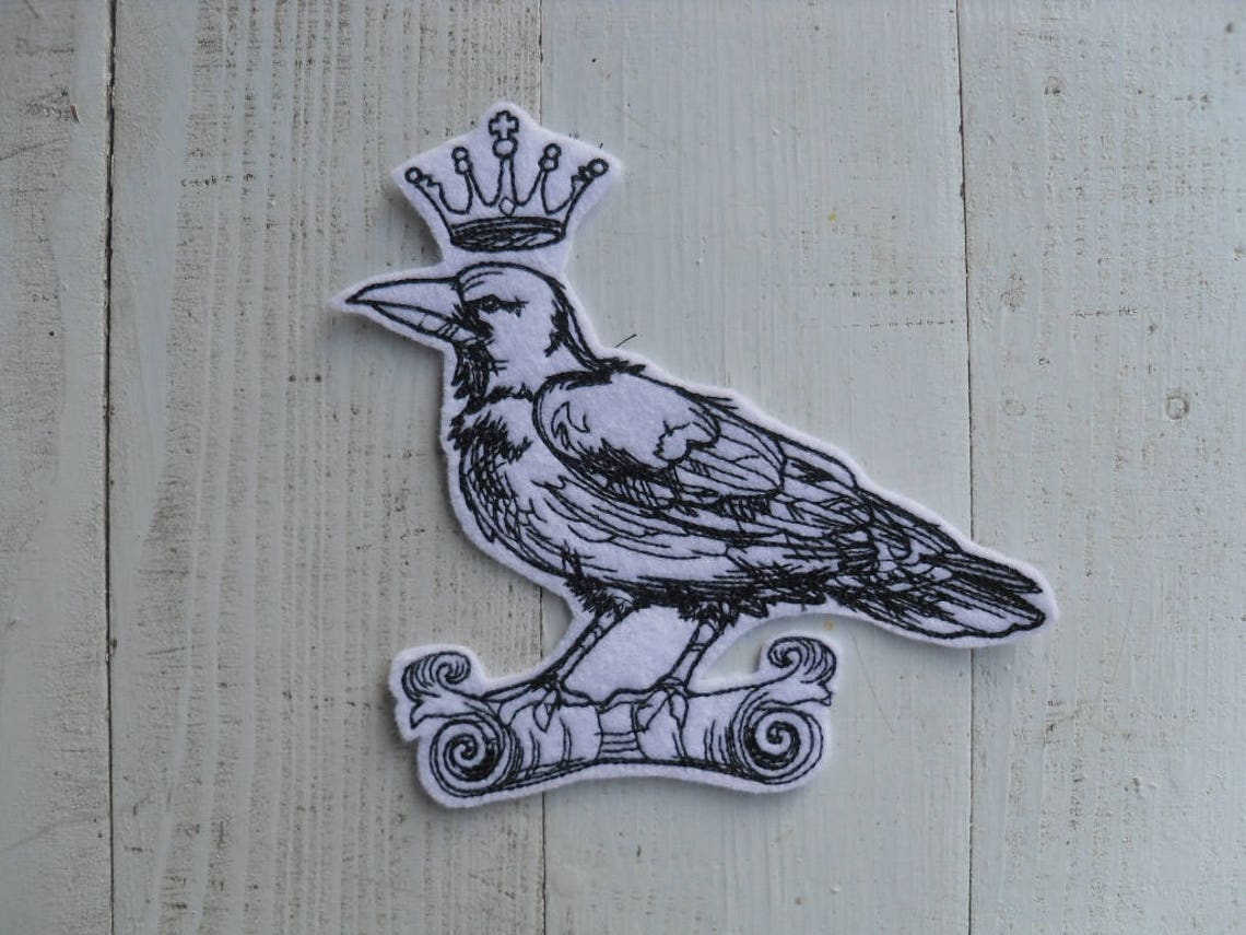 Crown Royal Raven Iron on Patch Regal Raven Patch Jacket | Etsy