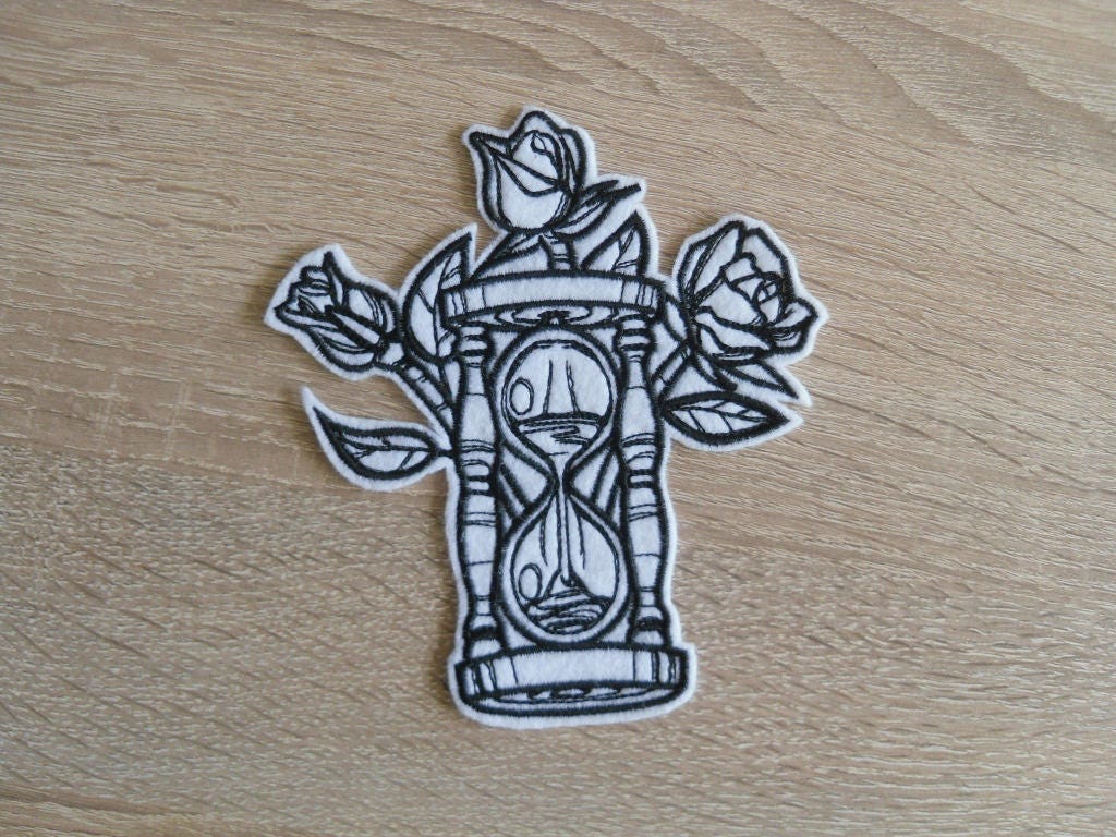 Hourglass Patches Hourglass Patch Iron on Patch Hourglass - Etsy