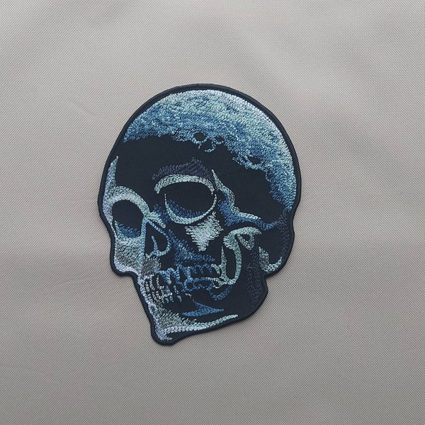 Embroidered Skull Patch - Etsy