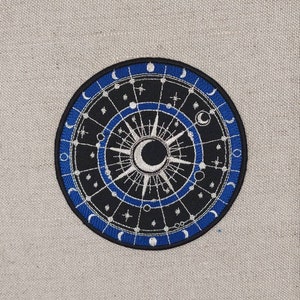 Vintage Celestial Iron on Patch, Sun and Moon Silver and Gold Decor, Patches for Jackets - Etsy