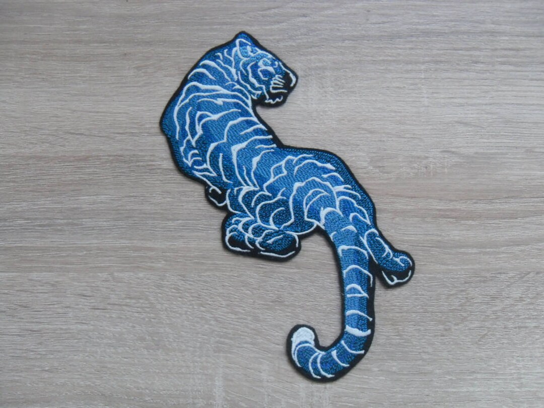 White Tiger Iron on Patch, Glow in the Dark Iron on Patch, Patches for ...