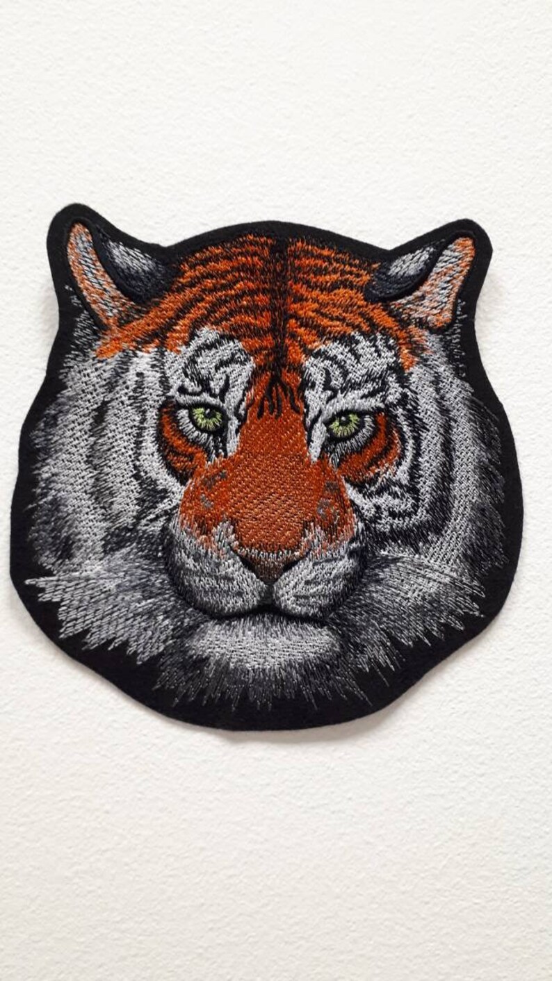 Wild Tiger Iron on Patch,patches for Jackets, Large Patch, Sew on ...