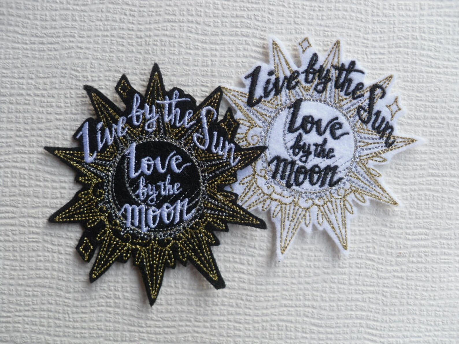 Sun and Moon Iron on Patch Solar Eclipse Patch Iron on Patch - Etsy