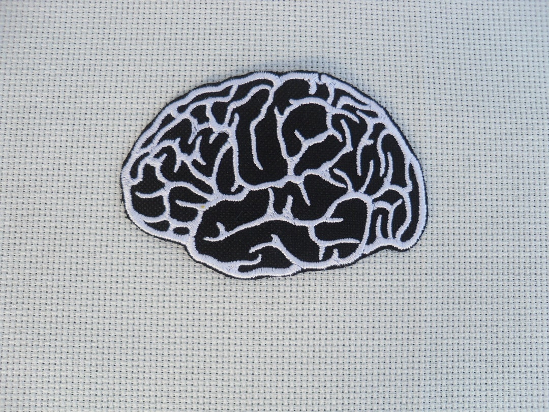 Brain Patch / Iron on Patch - Etsy