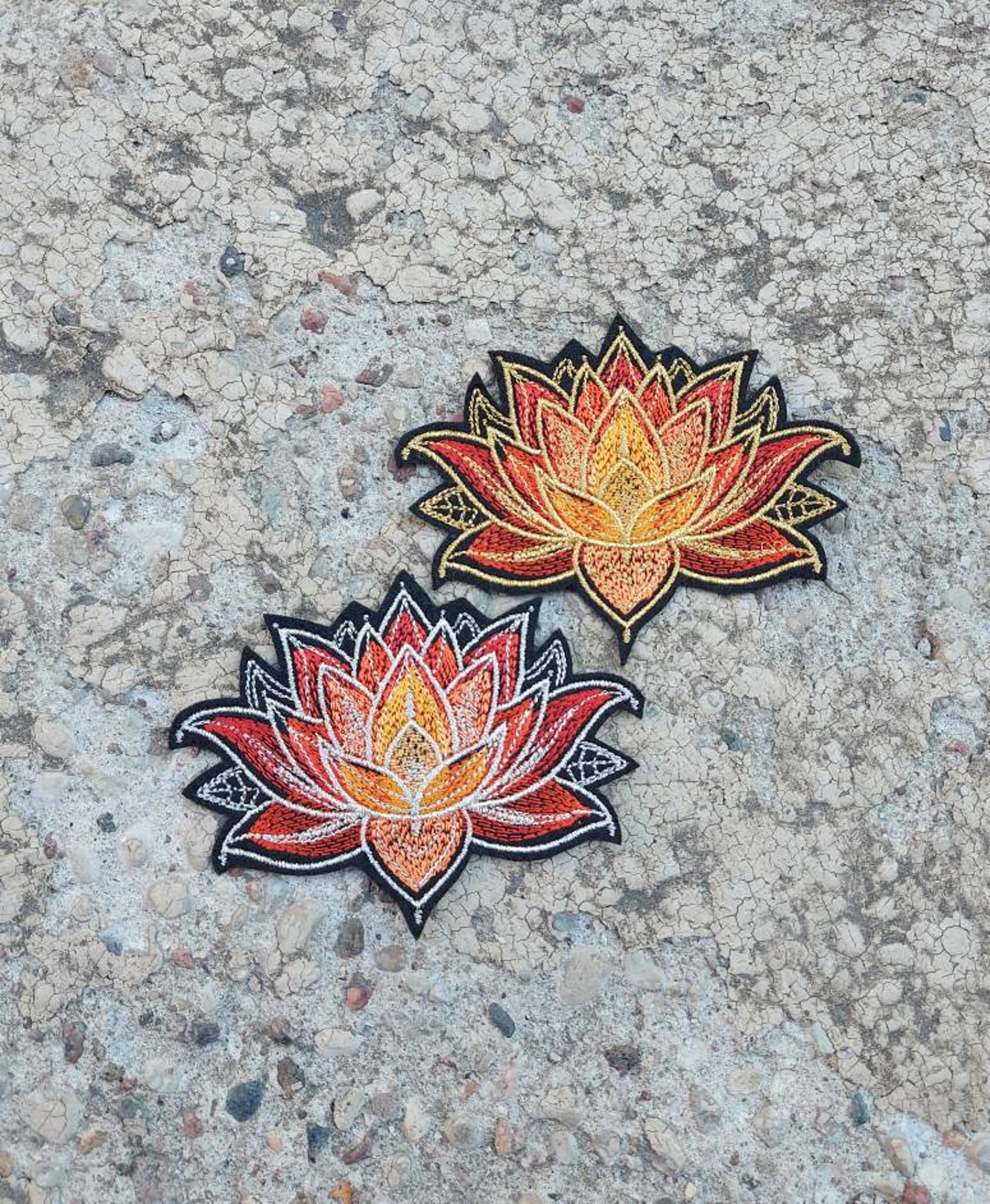 Lotus Flower Iron on Patch for Jacket Patches - Etsy