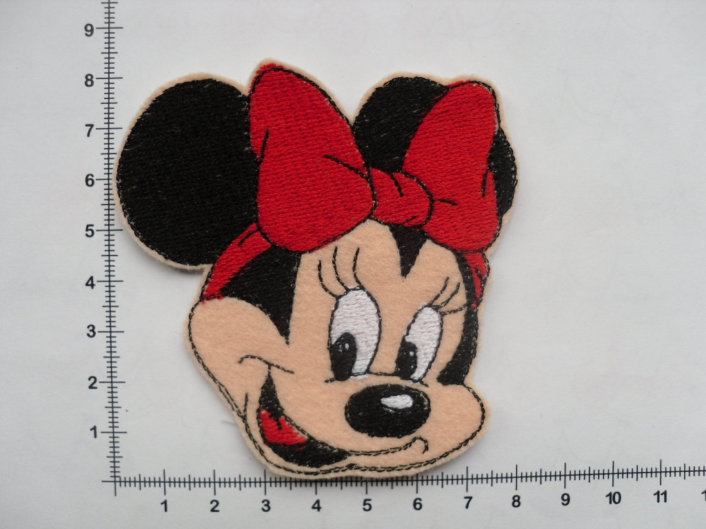 Minnie Mouse Iron on Patch Minnie Mouse Pink Patch Iron on - Etsy