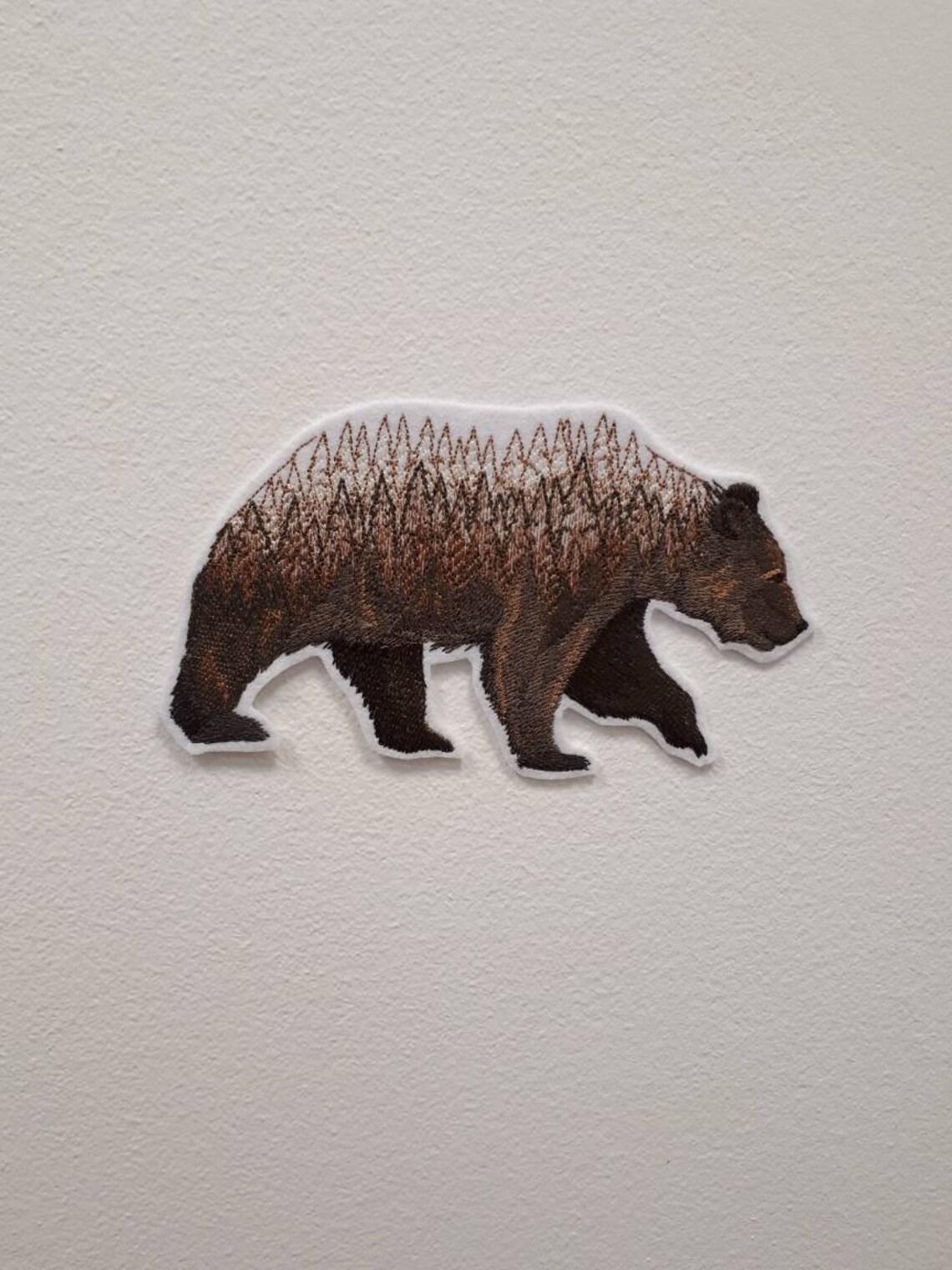 Forest Bear Iron on Patch Iron on Patch Patches for Jackets | Etsy