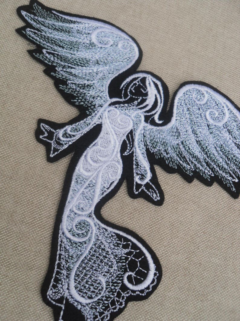 Ethereal Angel Iron on Patch Embroidery Iron on Patch - Etsy