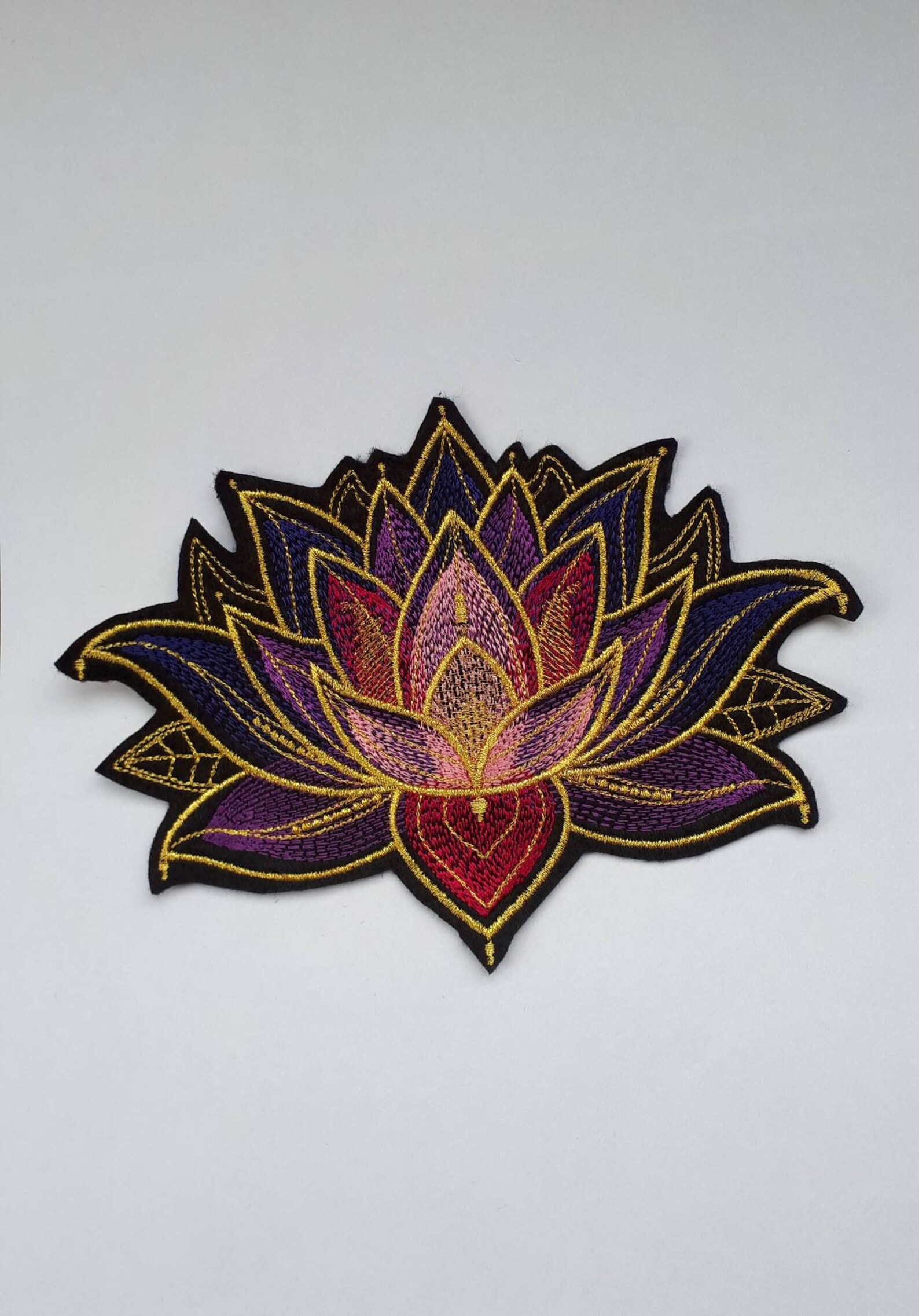 Lotus Flower Iron on Patch for Jacket Patches - Etsy