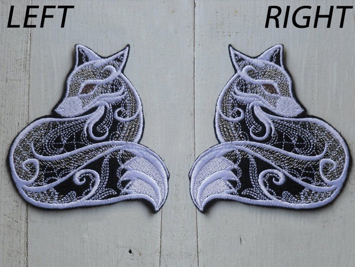 Fox Patches Mystique Fox Patch Iron on Patch Fox Patches - Etsy