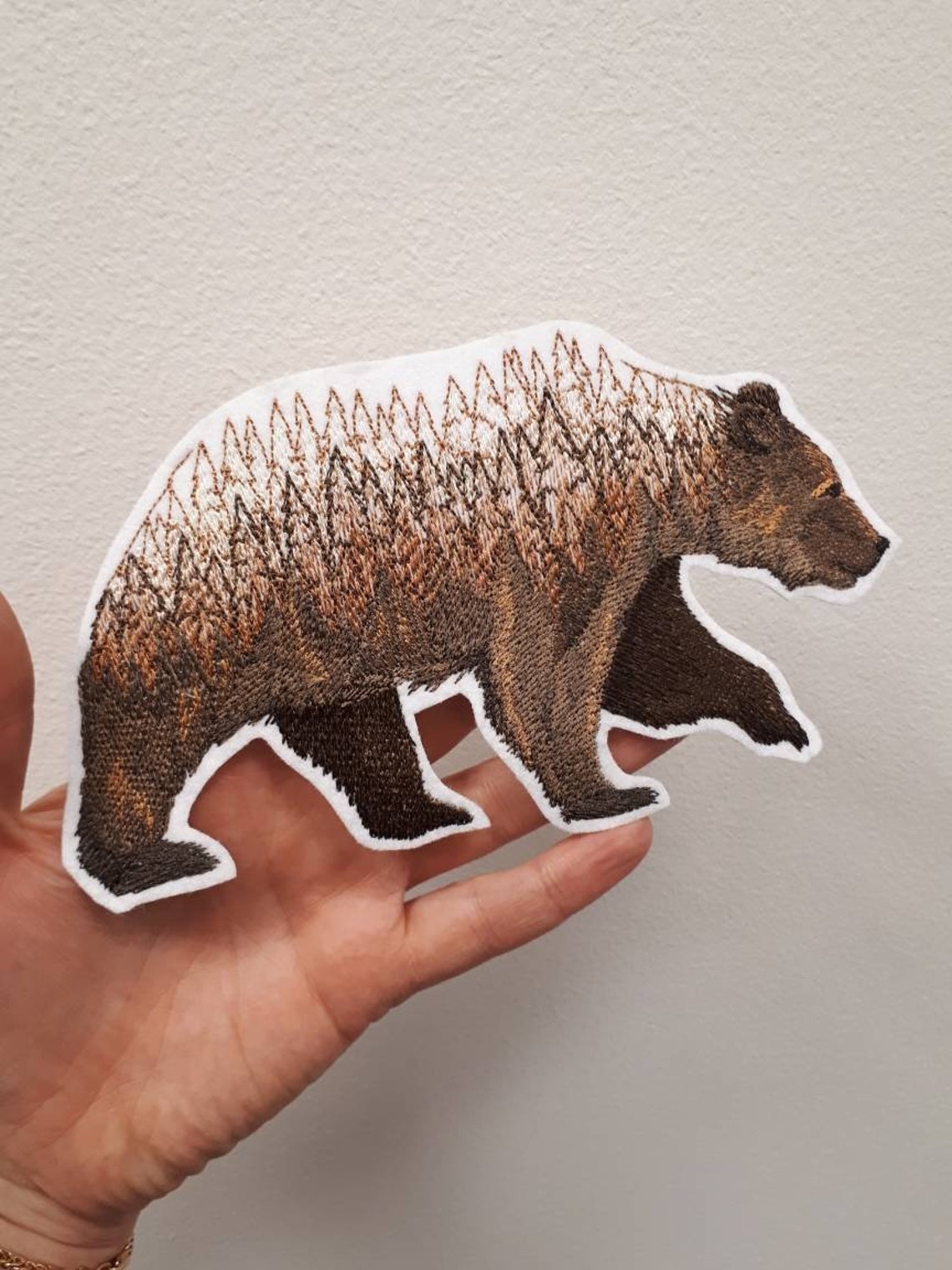 Forest Bear Iron on Patch Iron on Patch Patches for Jackets | Etsy