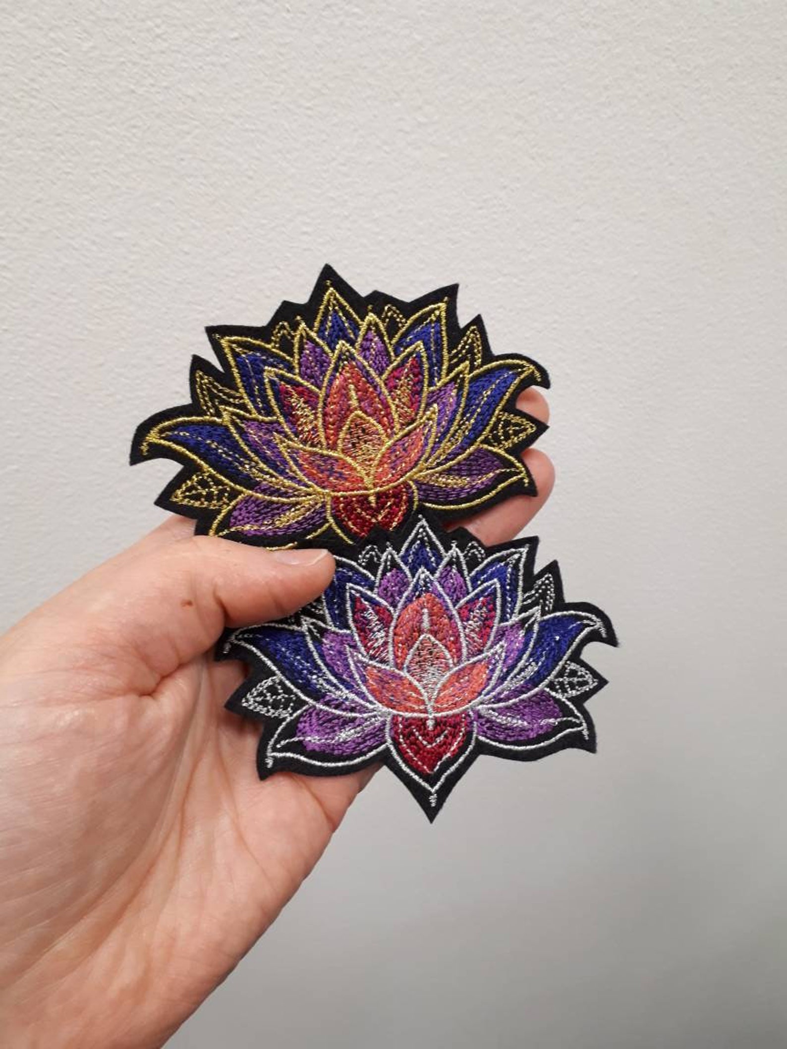 Lotus Flower Iron on Patch for Jacket Patches - Etsy