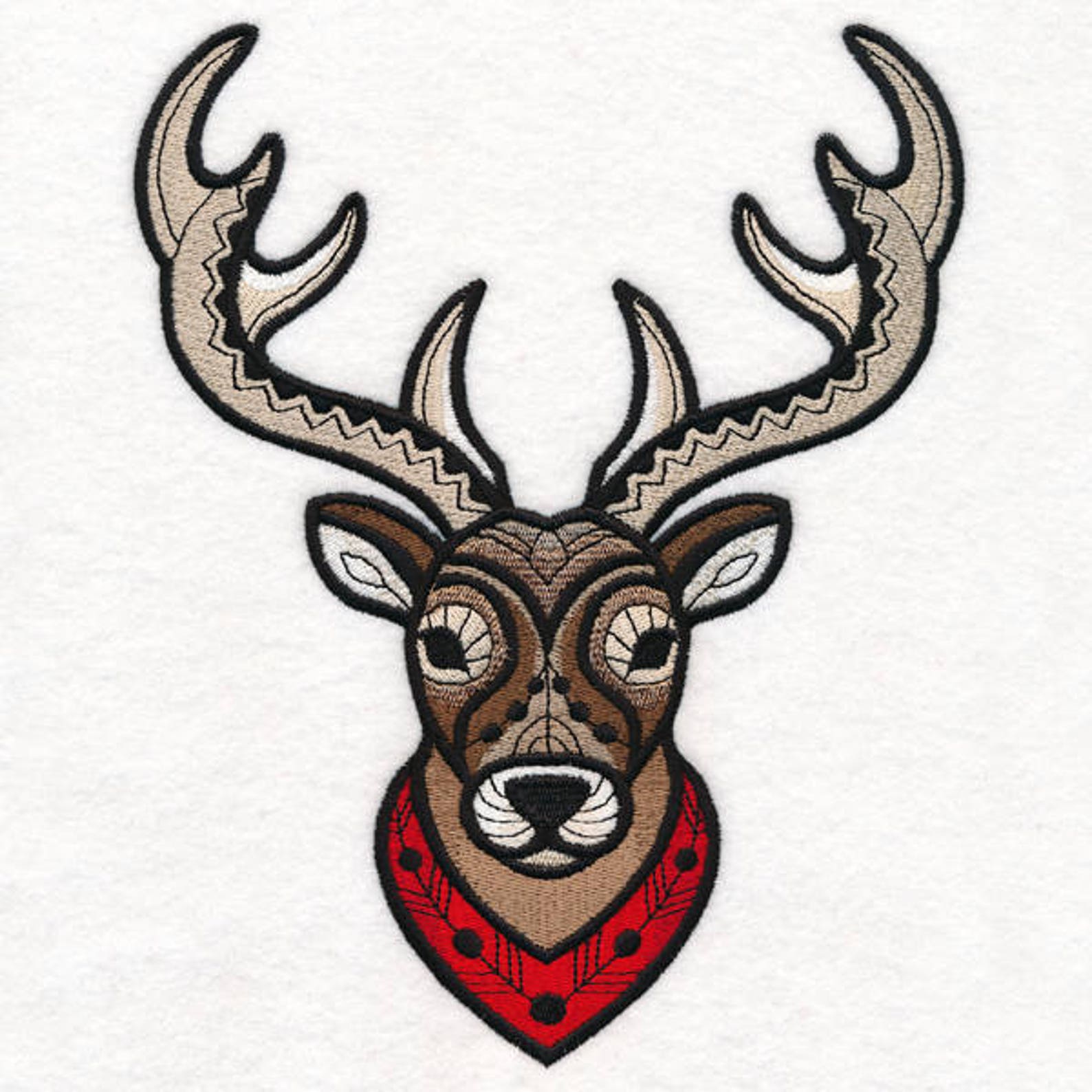 Majestic Reindeer Iron on Patch Deer Applique Patches for - Etsy