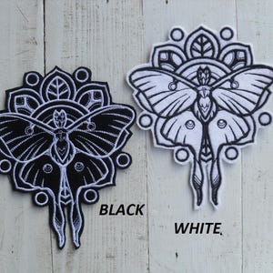 Moth Patch Mystique Patch Luna Moth Patch Iron on Patch Motch Back ...
