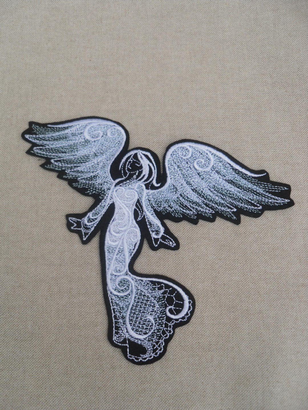 Ethereal Angel Iron on Patch, Embroidery Iron on Patch, Patches for ...