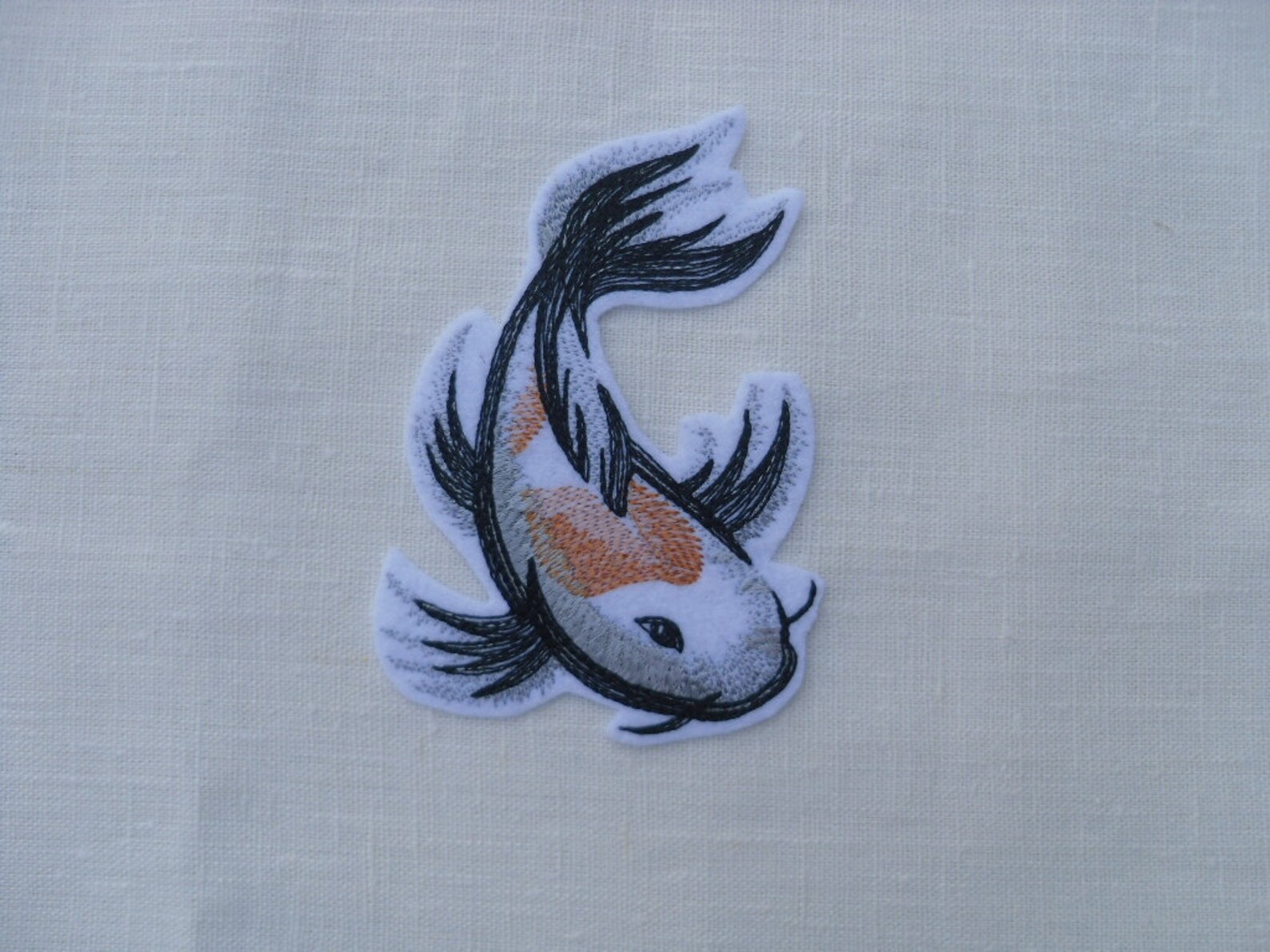 Orange Koi fish iron on patches for jakets cute Koi patch | Etsy