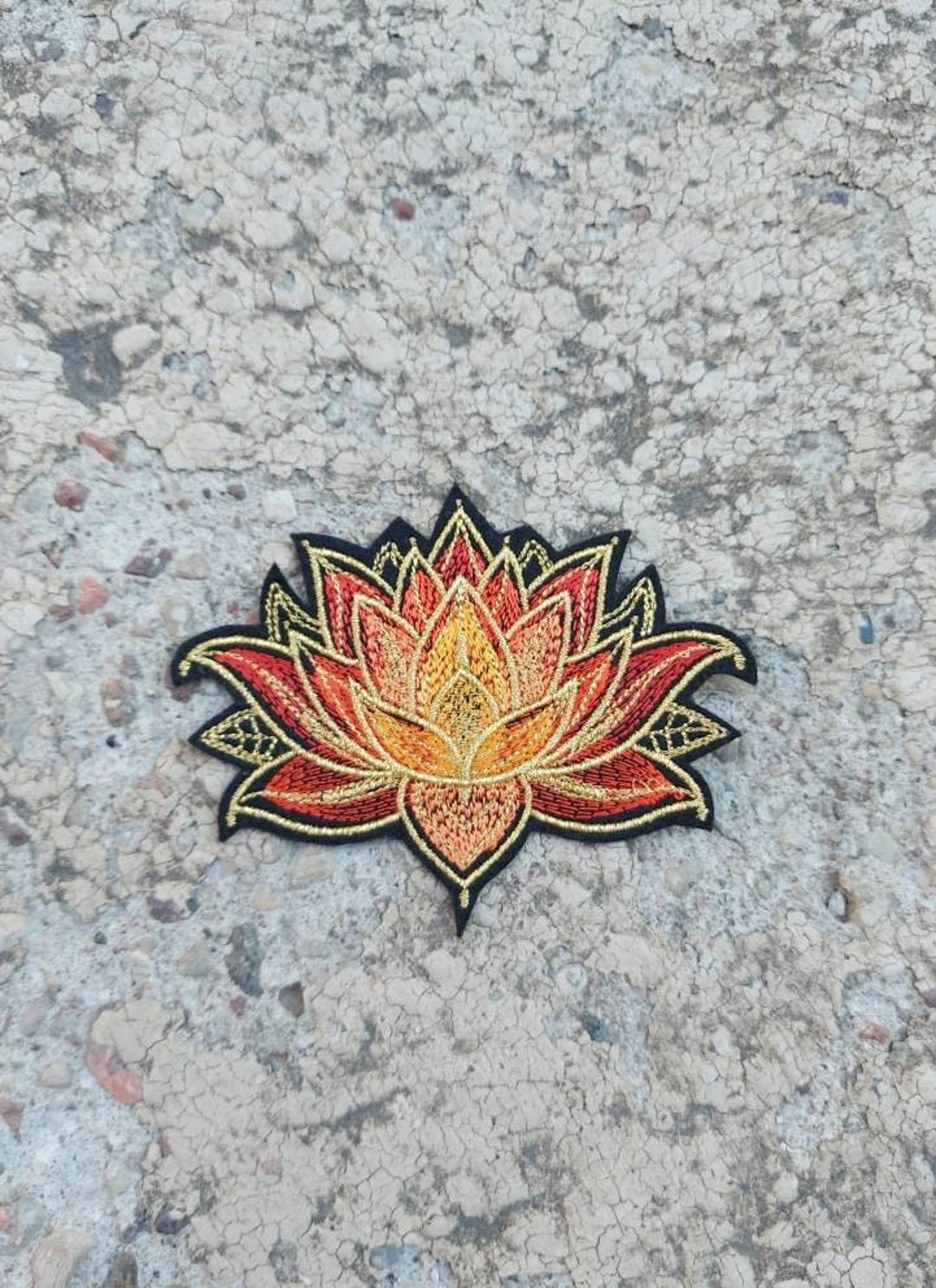 Lotus Flower Iron on Patch for Jacket Patches - Etsy