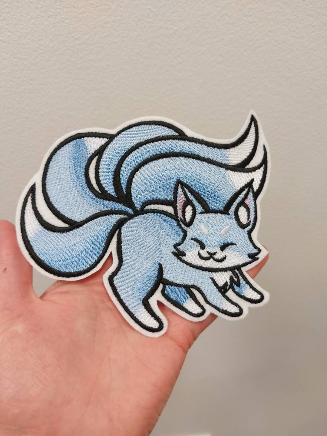 Fox Patch, Japanese Fox, Kitsune Iron on Patch, Fox Applique, Patches ...