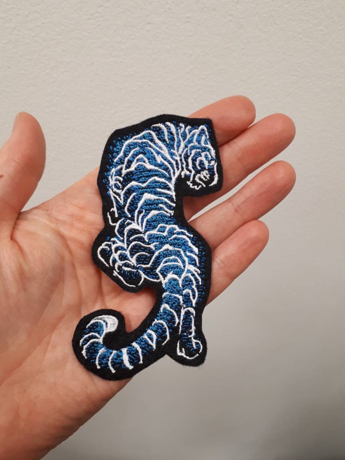 White Tiger Iron on Patch Glow in the Dark Iron on Patch - Etsy