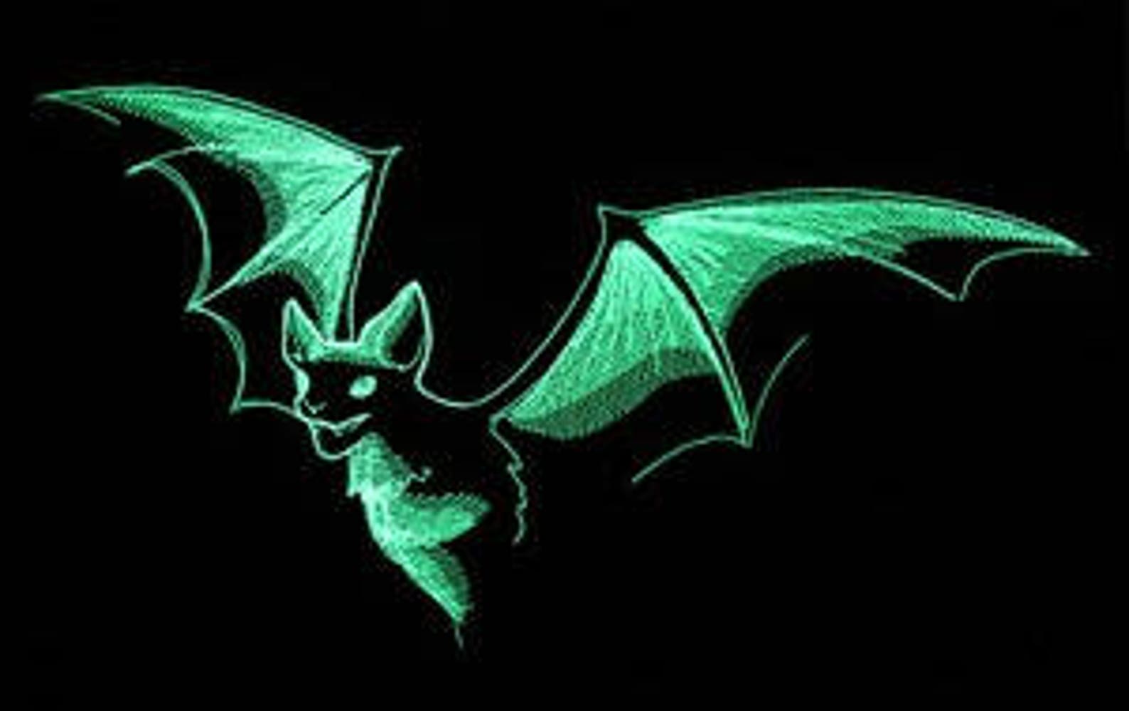 Glow in the Dark Bat Patch, Iron on Bat Patch, Halloween Bat Patch ...