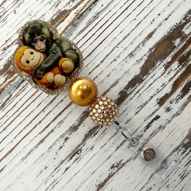 Punch Monkey Badge Reel / ID Badge Holder - Etsy