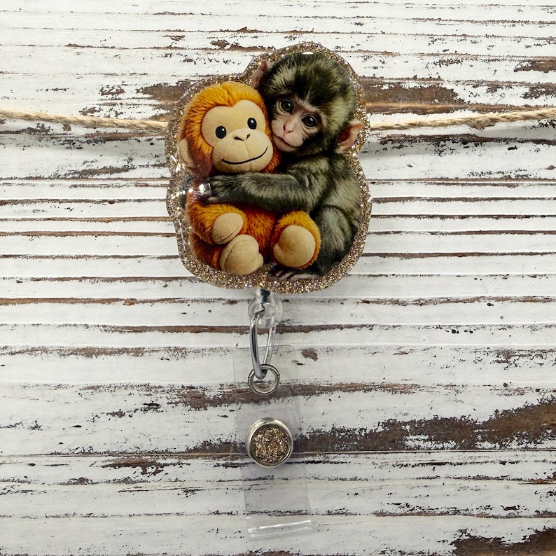 Punch Monkey Badge Reel / ID Badge Holder - Etsy