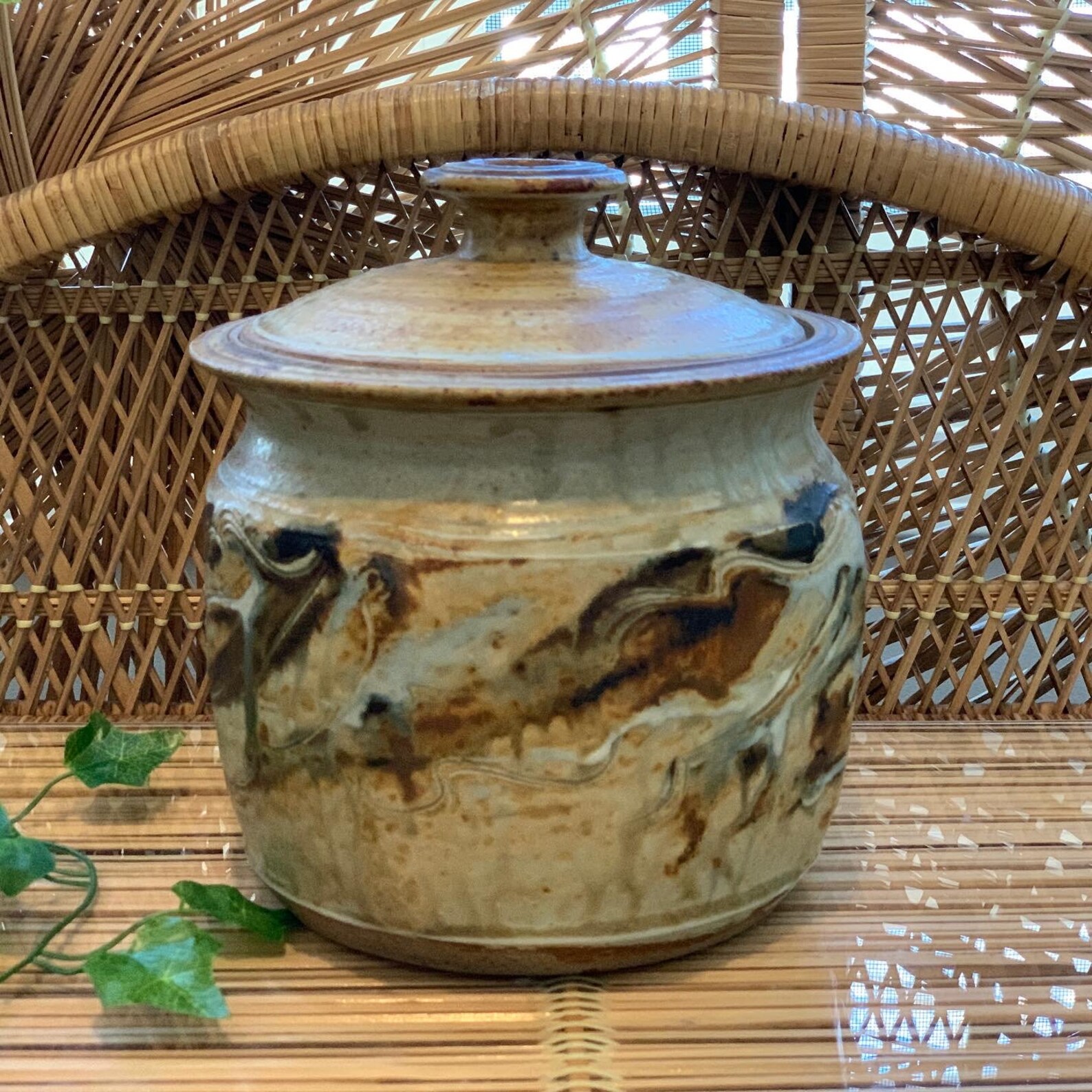Artist Abe Cohn Handmade Pottery Cookie Jar With Lid - Etsy