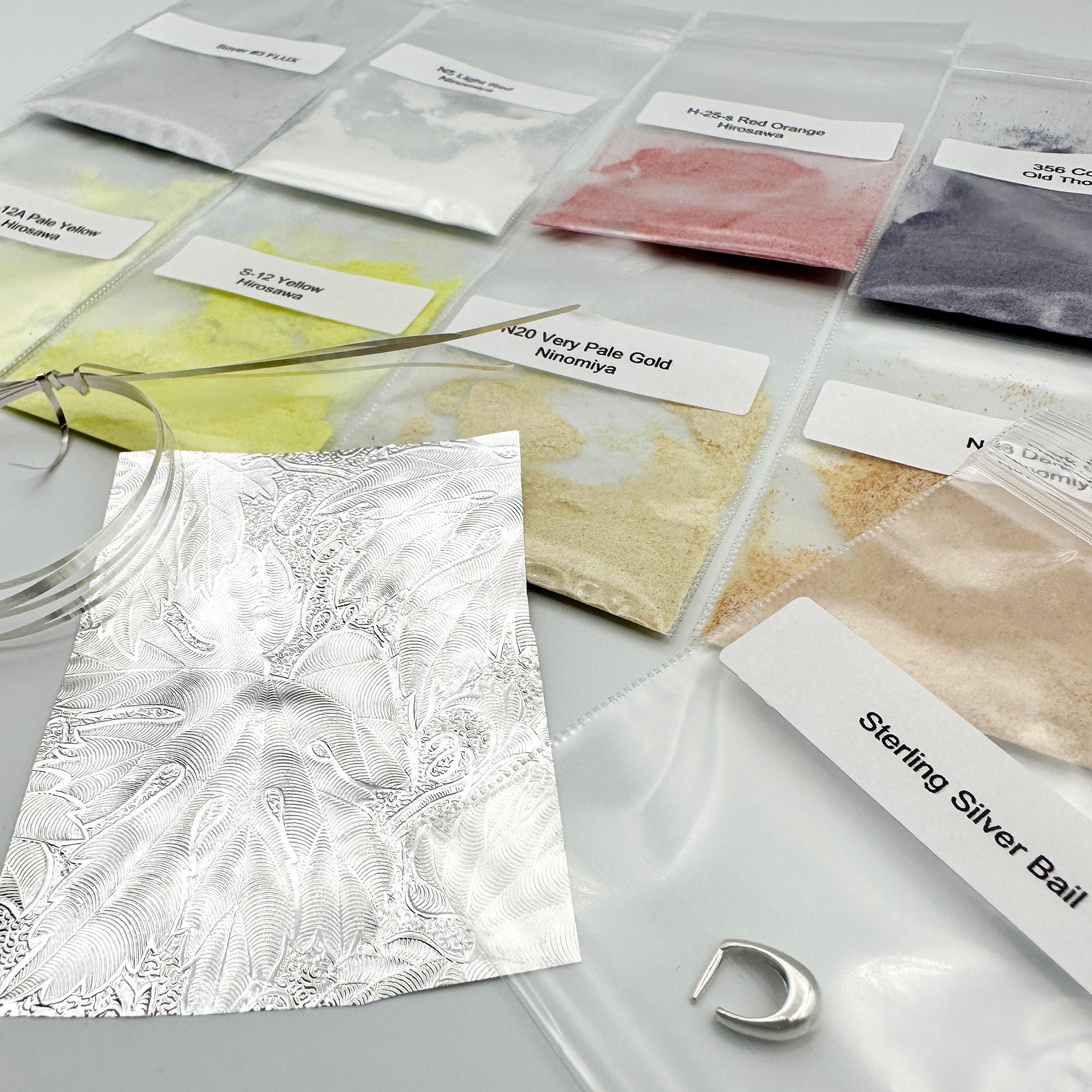 Enamel Kit Autumn Leaf PENDANT Cloisonne Enamel Supply Kit Enamels ...