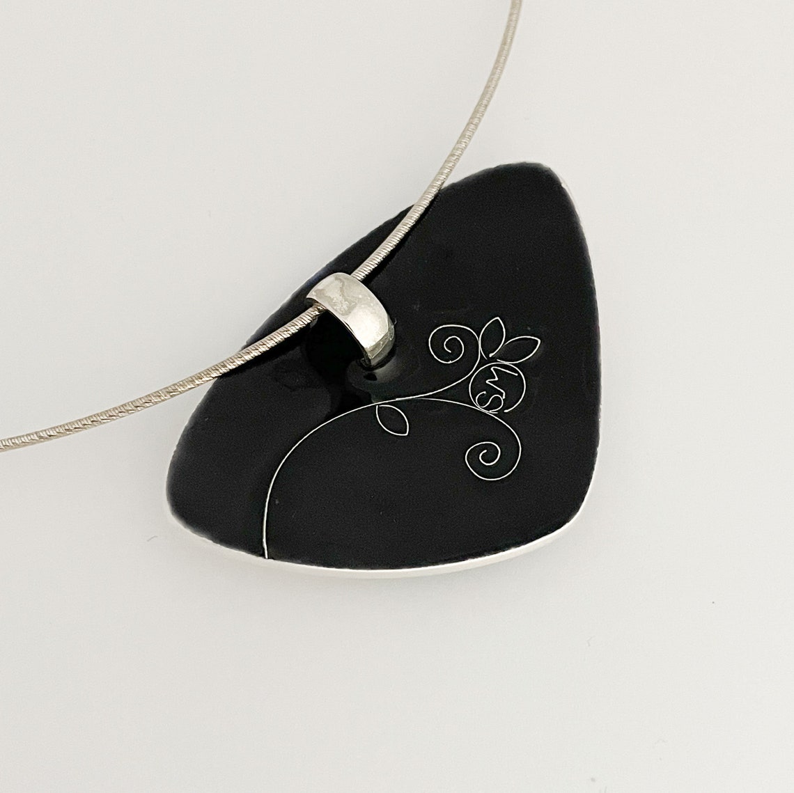 Carolina Wren Pendant - Cloisonné and Champleve Enamel Pendant on Fine ...