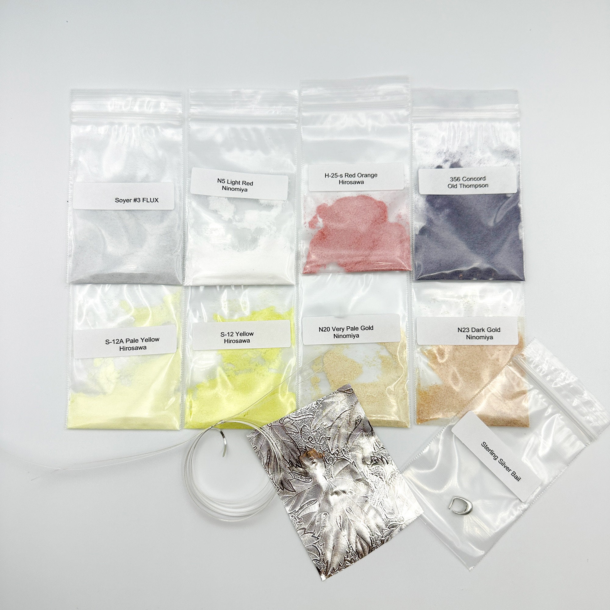 Enamel Kit Autumn Leaf PENDANT Cloisonne Enamel Supply Kit Enamels ...